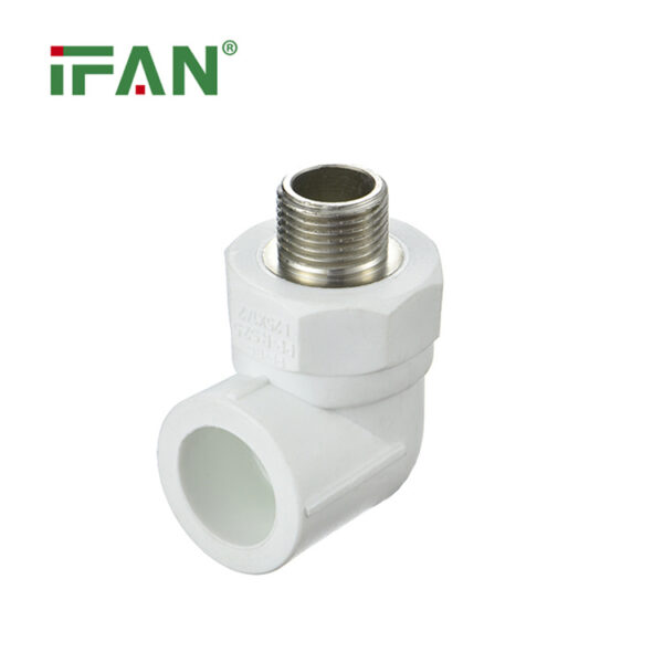 White PPR Male Elbow Fittings - Manufacturer Wholesale Pipe Fittings ...