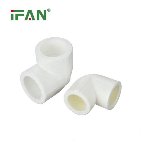 whtie ppr fitting 90° Elbow - IFAN Manufacturer
