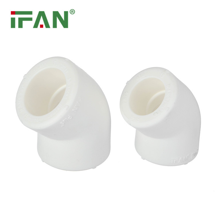 white PPR 45°Elbow - Manufacturer Wholesale Pipe Fittings Business