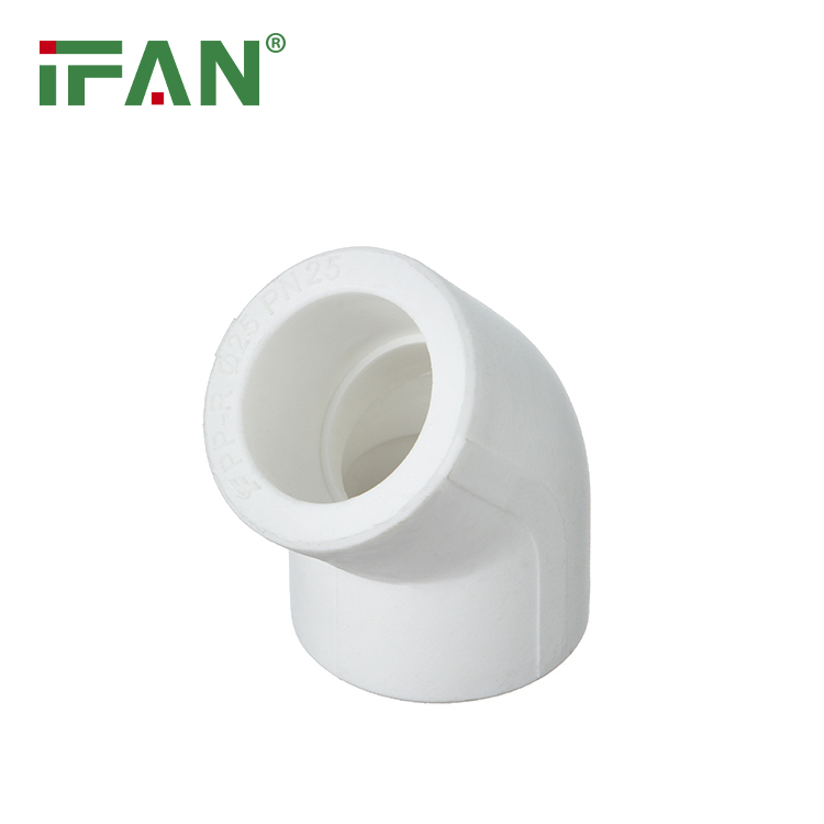 white PPR 45°Elbow - Manufacturer Wholesale Pipe Fittings Business