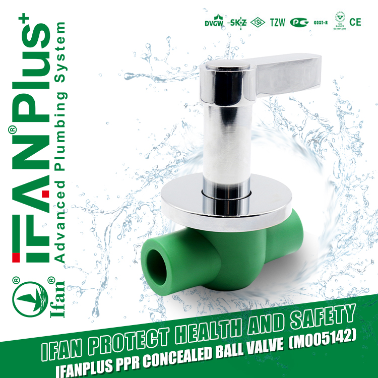 IFANPlus PPR CONCEALED BALL VALVE - Manufacturer Wholesale Pipe Fittings Business