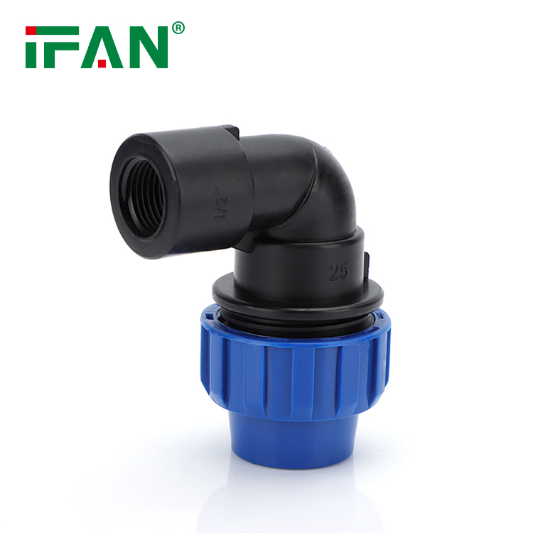 PP Compression Fitting Female Elbow
