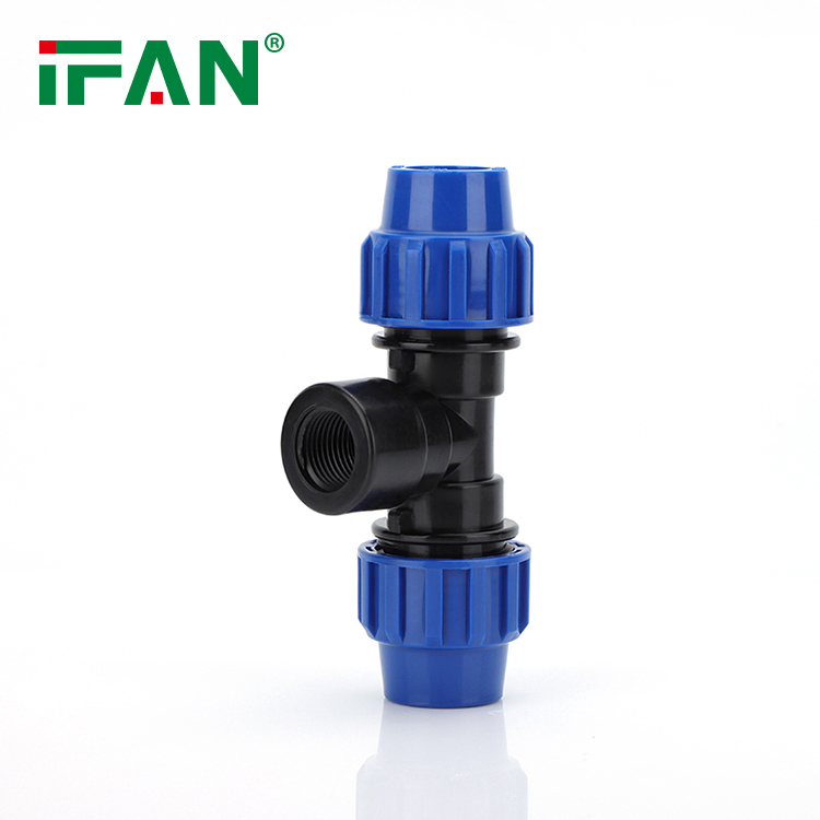 PP Compression Fitting Female Tee