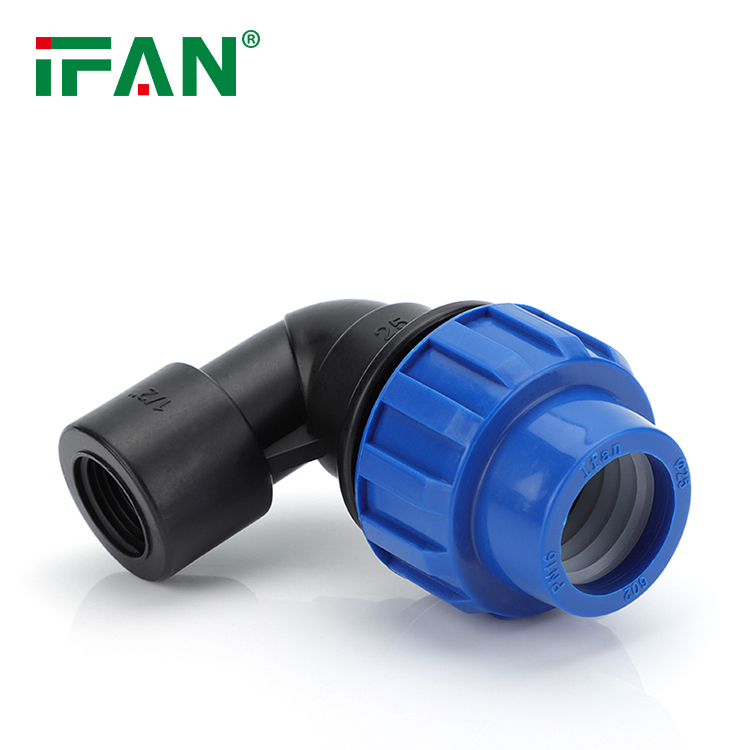 PP Compression Fitting Female Elbow