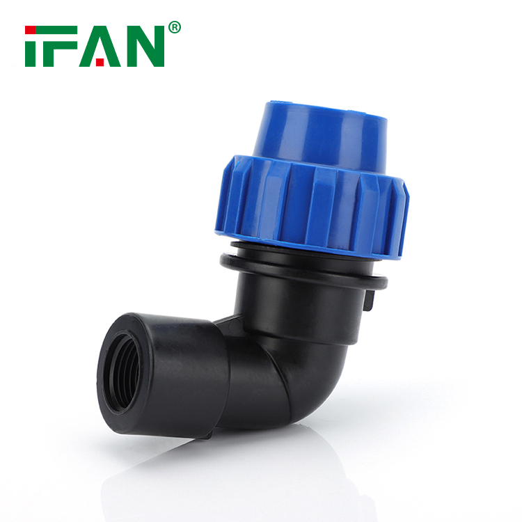 PP Compression Fitting Female Elbow