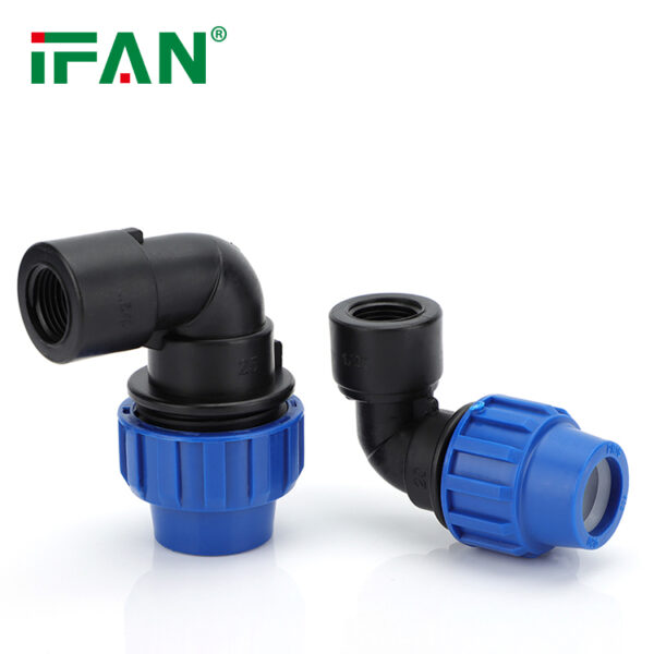 PP Compression Fitting Female Elbow